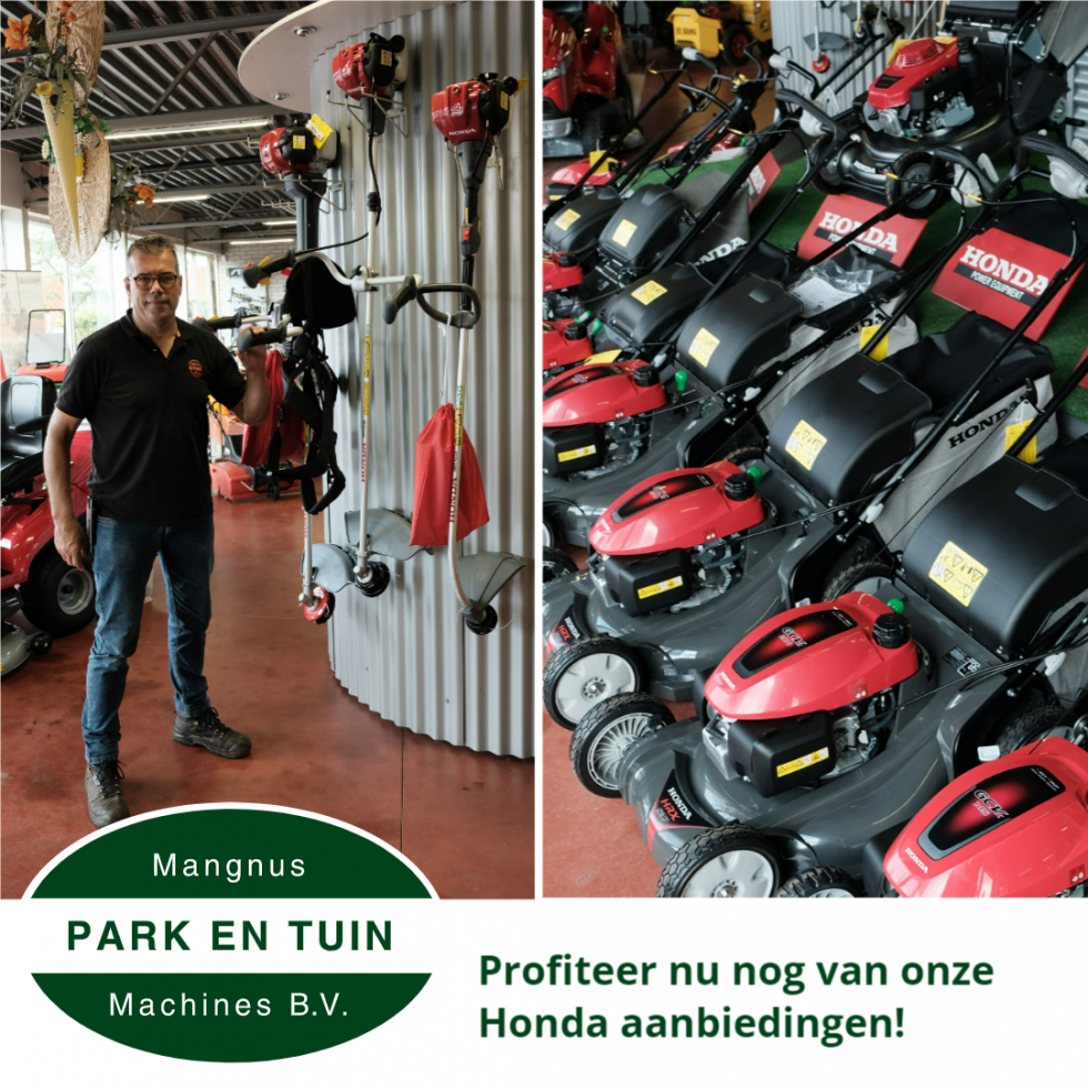 Korting op diverse Honda tuinmachines! - Mangnus Park en Tuin Machines