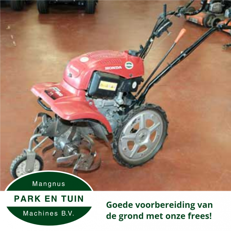 Huur onze Honda frees om de grond om te zetten en te verbeteren ...