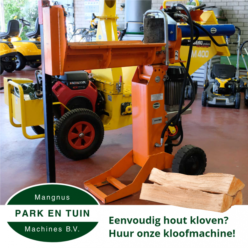 Snel, makkelijk en veilig hout kloven met onze kloofmachine! - Mangnus ...